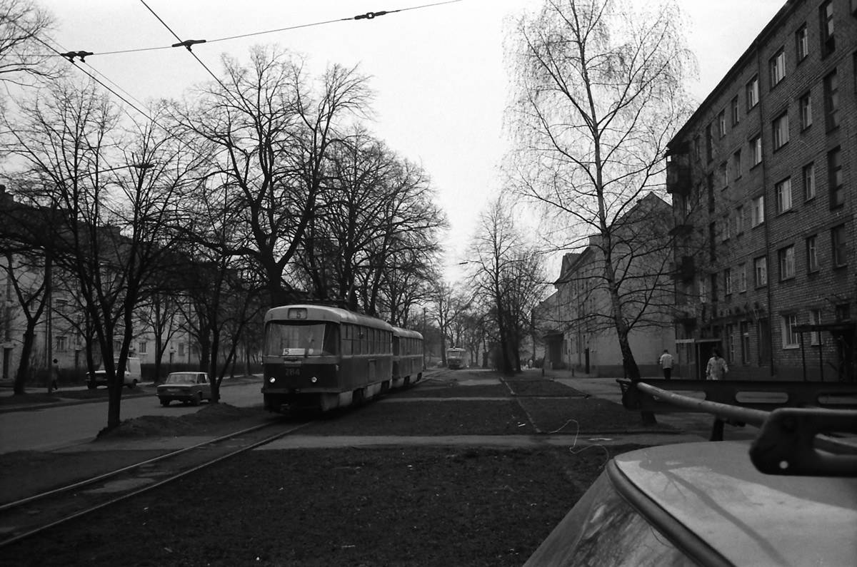 Калининград, Tatra T4SU № 284 — Фото — Городской электротранспорт
